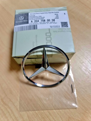 Mercedes C-CLASS W204 CHROME Rear Boot-Lid Star Badge 2008 - 2014 ...