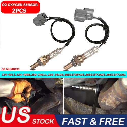 2PCS Upstream + Downstream O2 Oxygen Sensor For Honda,CR-V CRV EX LX SE ...