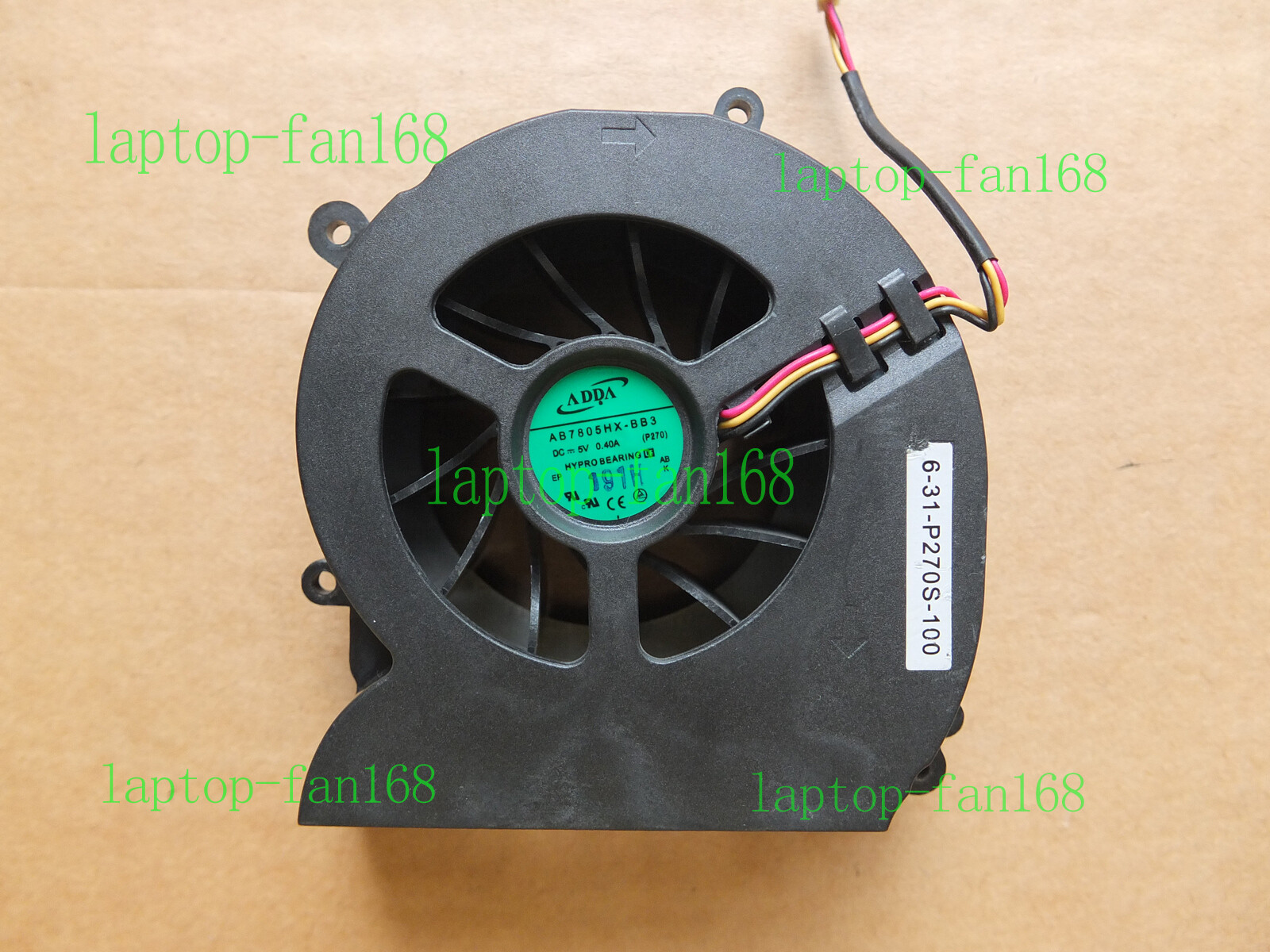 New Clevo P370 P370EM P375SM GPU fan AB0805HX-BB3 AB7805HX-BB3 6-31 ...