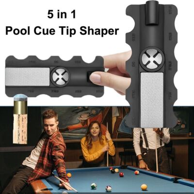 Rapid Repair Snooker Pool Cue Shaper 5 in 1 Cue Tip Shaper Pool Cue Tip ...