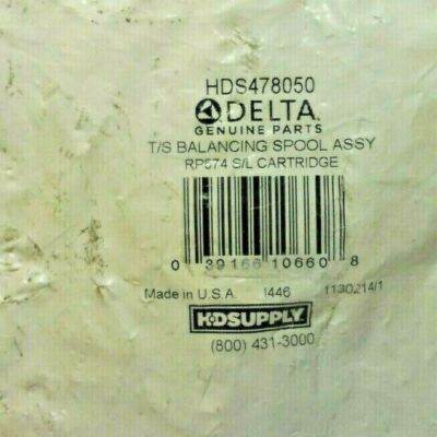 Delta HDS478050 Replacement Spool Cartridge Pressure Balancing - NEW | eBay