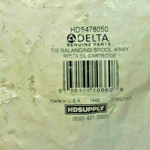 Delta HDS478050 Replacement Spool Cartridge Pressure Balancing - NEW | eBay