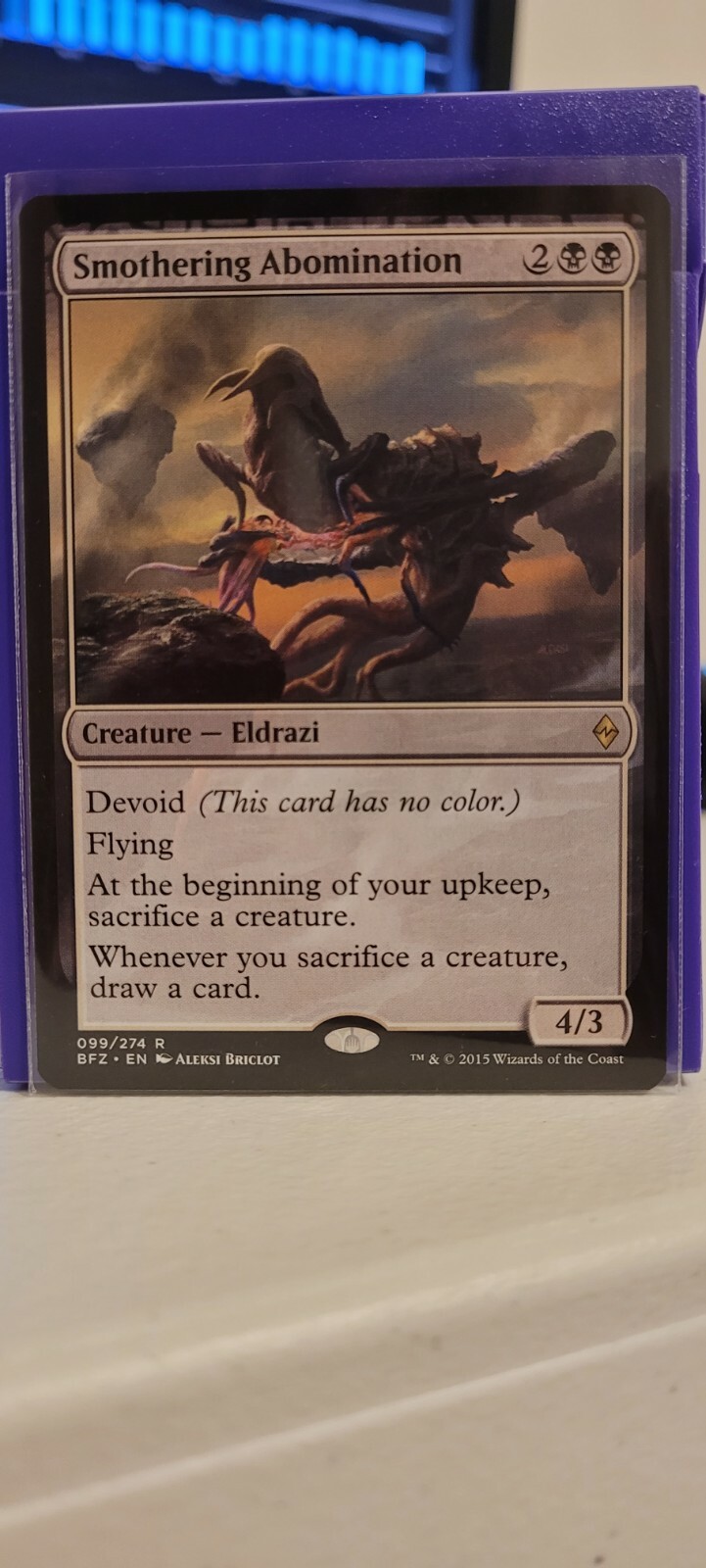 Smothering Abomination 099/274 Battle for Zendikar - Magic MtG NM, Rare ...