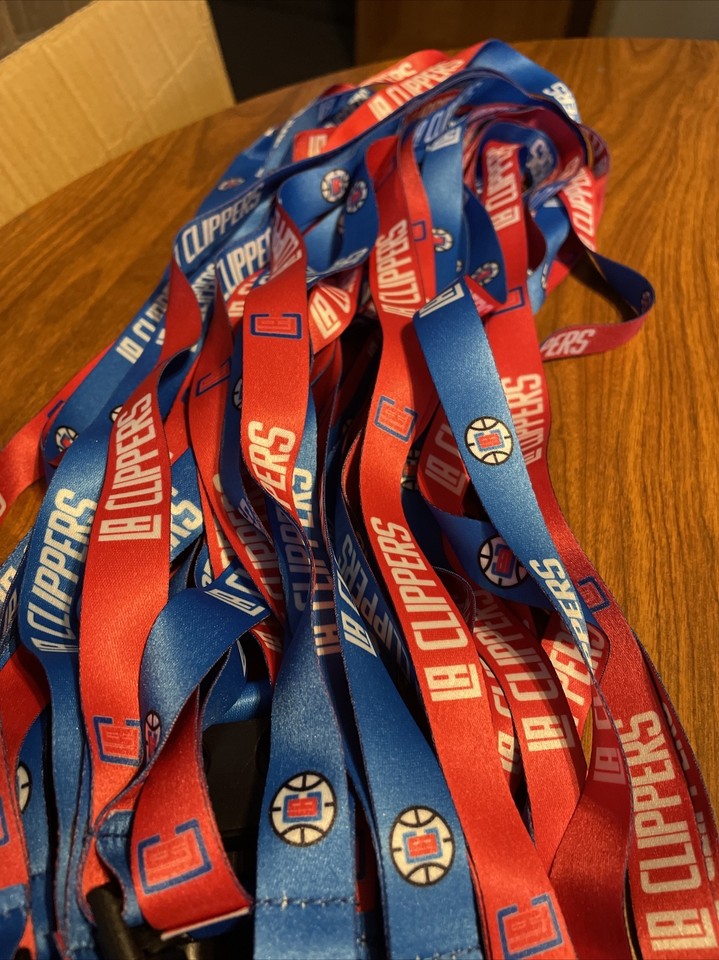 LA Clippers Lanyard (Blue And Red) Reversible Lot Of 25 | eBay