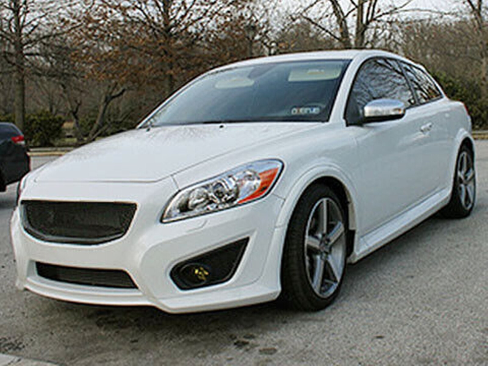 For Volvo C30 2011-2013 Front Bumper Hood Grille Mesh Grill Cover Black ...