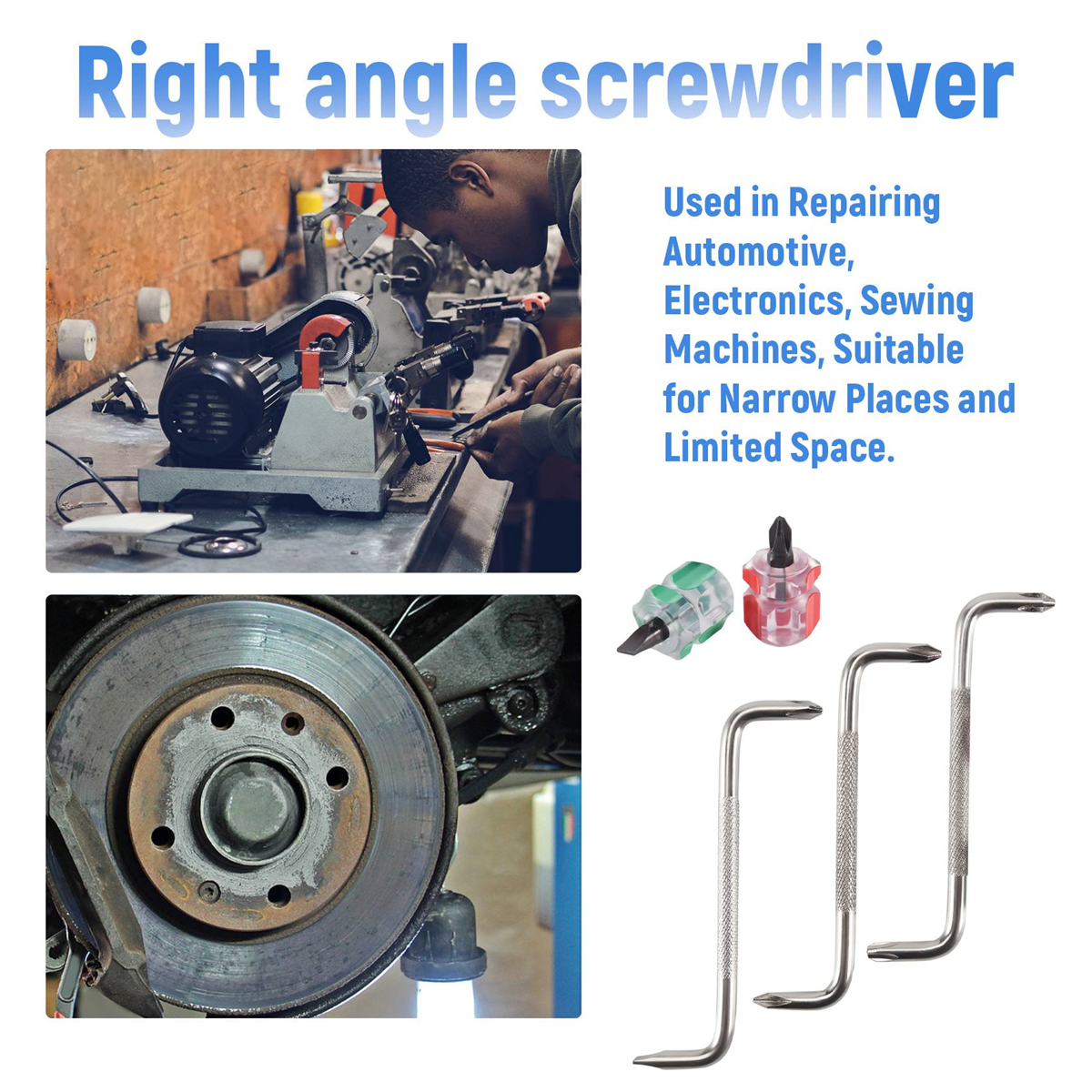 5 in 1 Offset Screwdriver Z Shaped Screwdrivers Magnetic Slotted 1384 ...