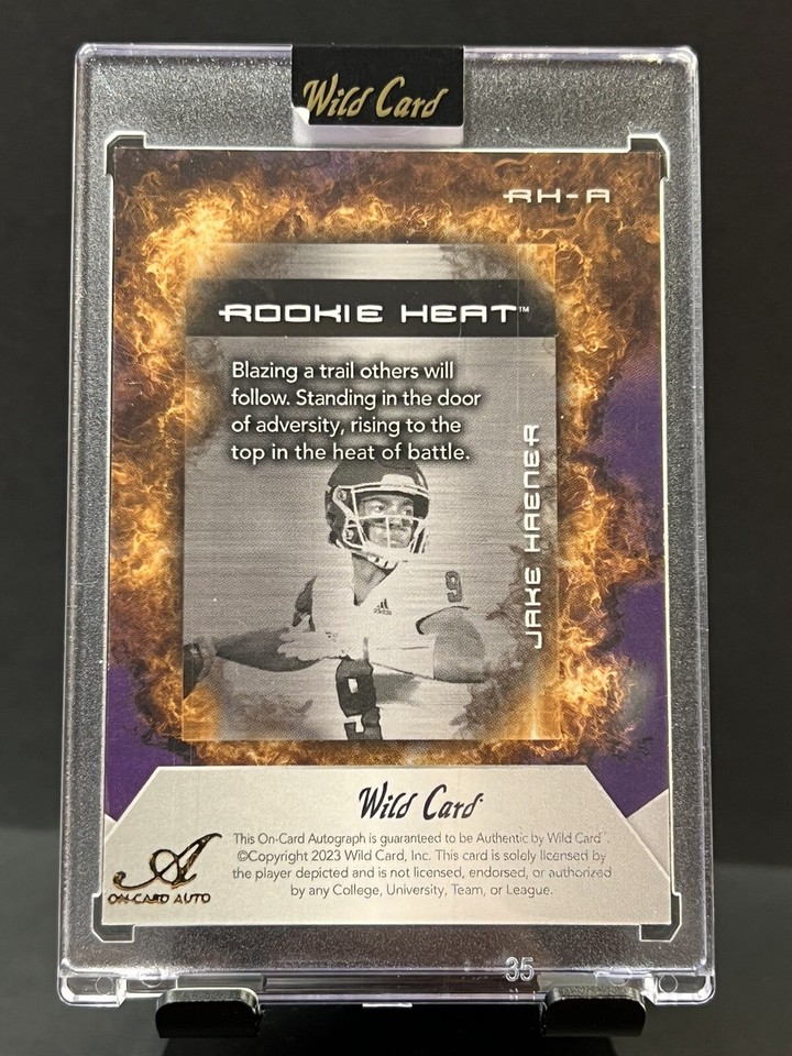 2023 Jake Hanner Wildcard Matte SSP Rookie Heat Autograph #’d /2 | eBay