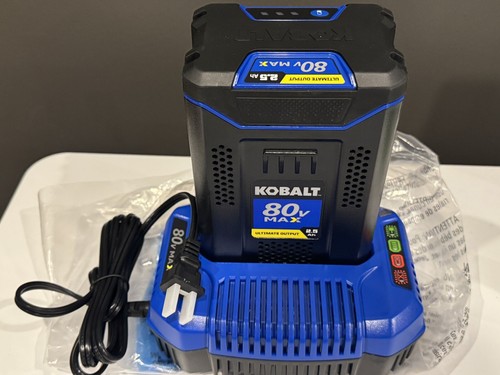 Kobalt 80 VOLT MAX ULTIMATE OUTPUT 2.5Ah Li-Ion Battery WITH CHARGER ...