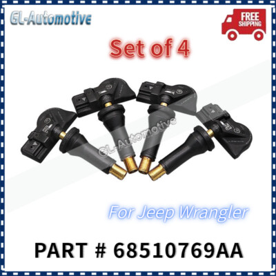 4PCS For Jeep Wrangler 2023 Tire Pressure Monitoring Sensor TPMS ...