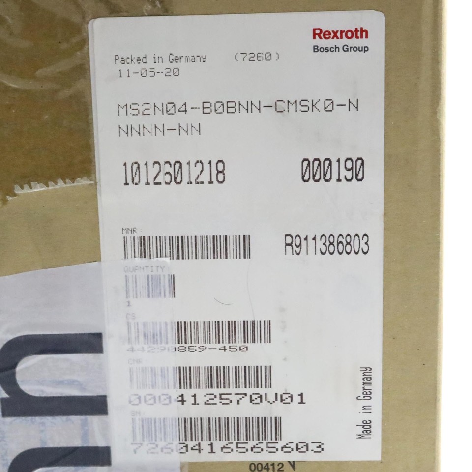 Rexroth Servomotor MS2N04-B0BNN-CMSK0-NNNNN-NN R911386803 OVP | eBay