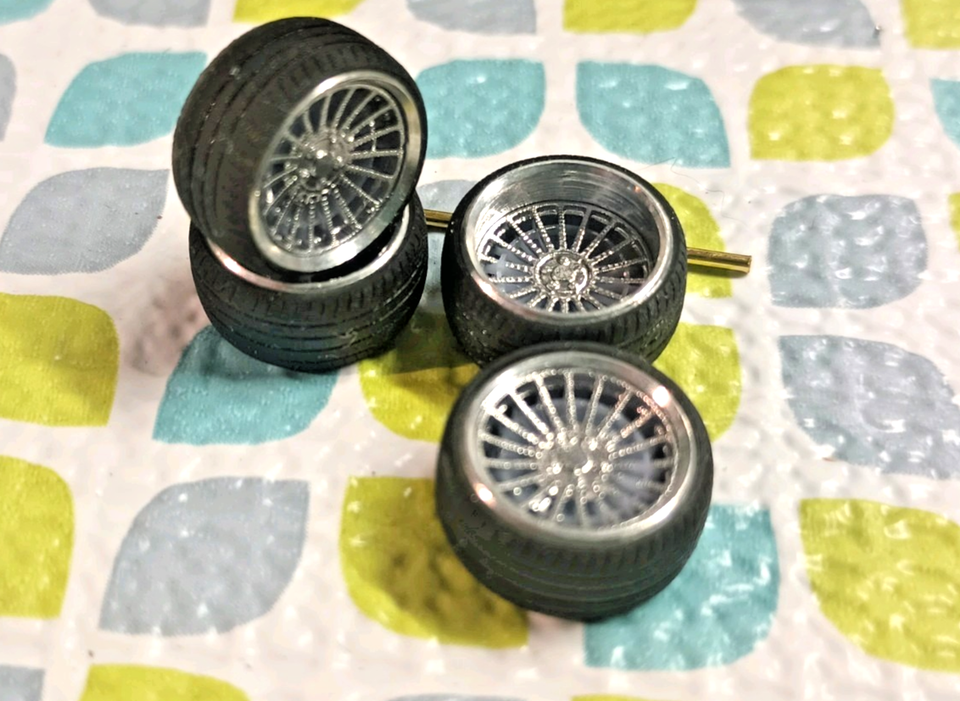 CUSTOM ALLOY WHEELS ROTIFORM 3 PACK SET FITS ON HOT WHEELS 83 SILVERADO ...