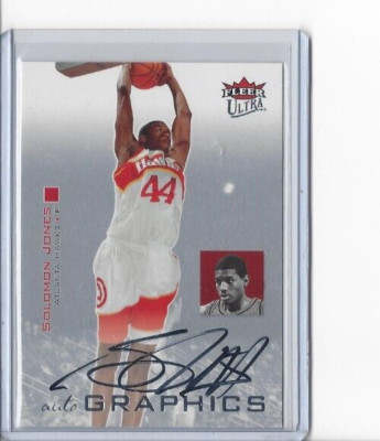 2007-08 Fleer Ultra Autographics Black #AU-SJ Solomon Jones - Atlanta ...