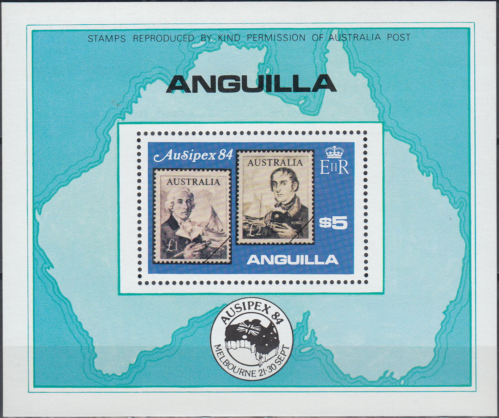 Anguilla S/S Ausipex '84 1984 MNH-9 Euro | eBay