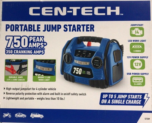 CEN-TECH Jump Starts power 750 Peak Amps (A9) | eBay