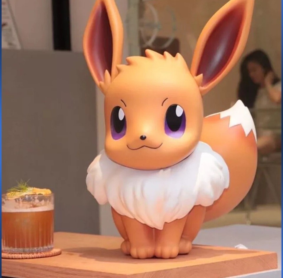 Eevee Statue Life Size Anime Figure Toys Kawaii Cute Pokemon Prop ...
