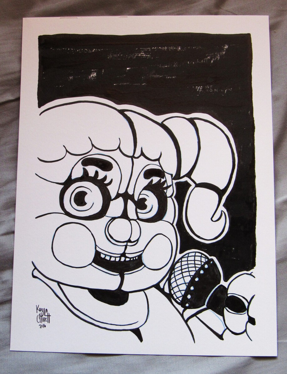 Inktober 10 Bebe Fnaf