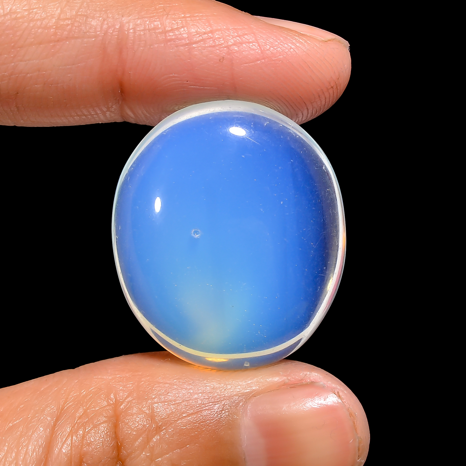 100% Natural Opalite Oval Shape Cabochon Loose Gemstone 37 Ct 27X22X8 ...
