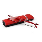 +2.5 Half Rim Reading Glasses Eyeglasses Red Flexible Frame Eyewear ...