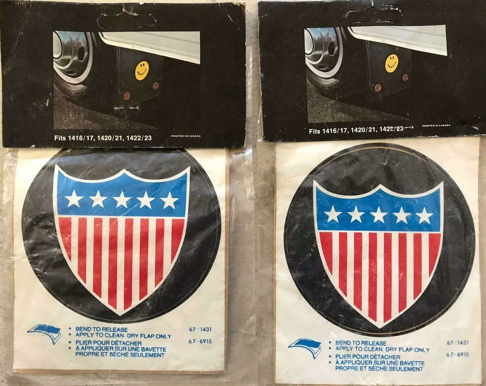 Vintage Splash Guard Decals USA American Pride 70s Cal Custom 4 ...