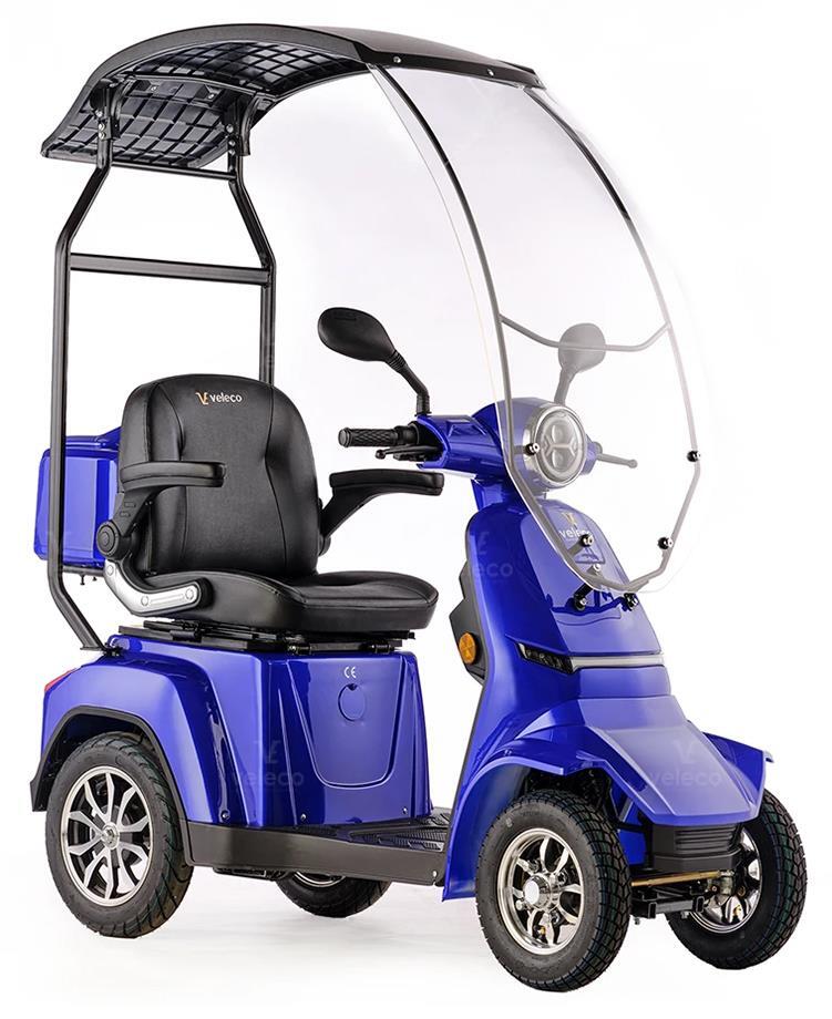 4 Wheel Electric Scooter GRAVIS BLUE with ROOF 60V 1000W | eBay