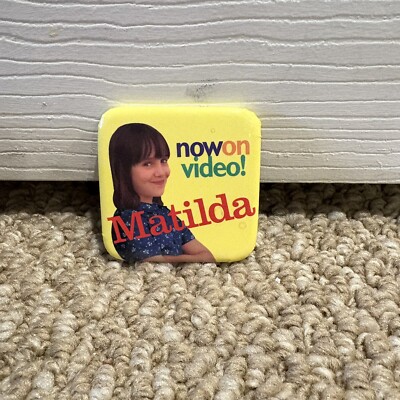 Matilda Pin Back Movie Video Store Promo Promotional Button 1996 Badge ...
