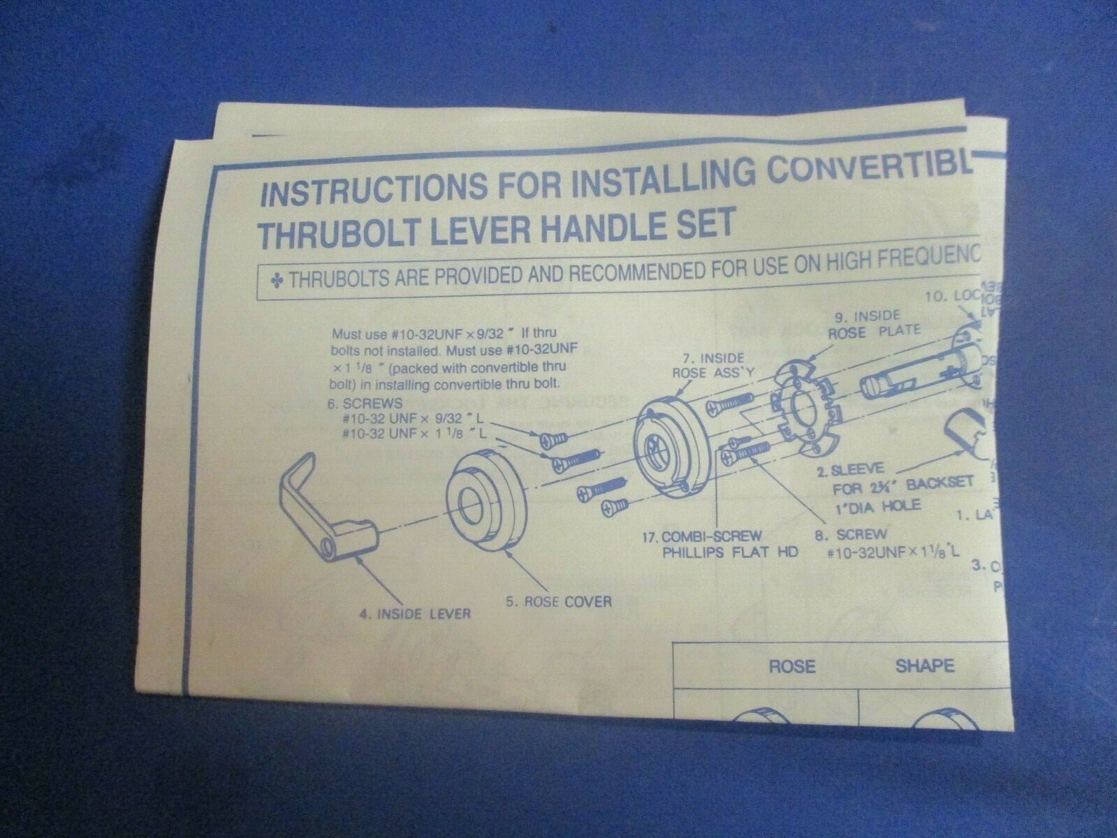 LSDA Commercial L100 Cylindrical Entrance Leverset ADA Compliant New | eBay