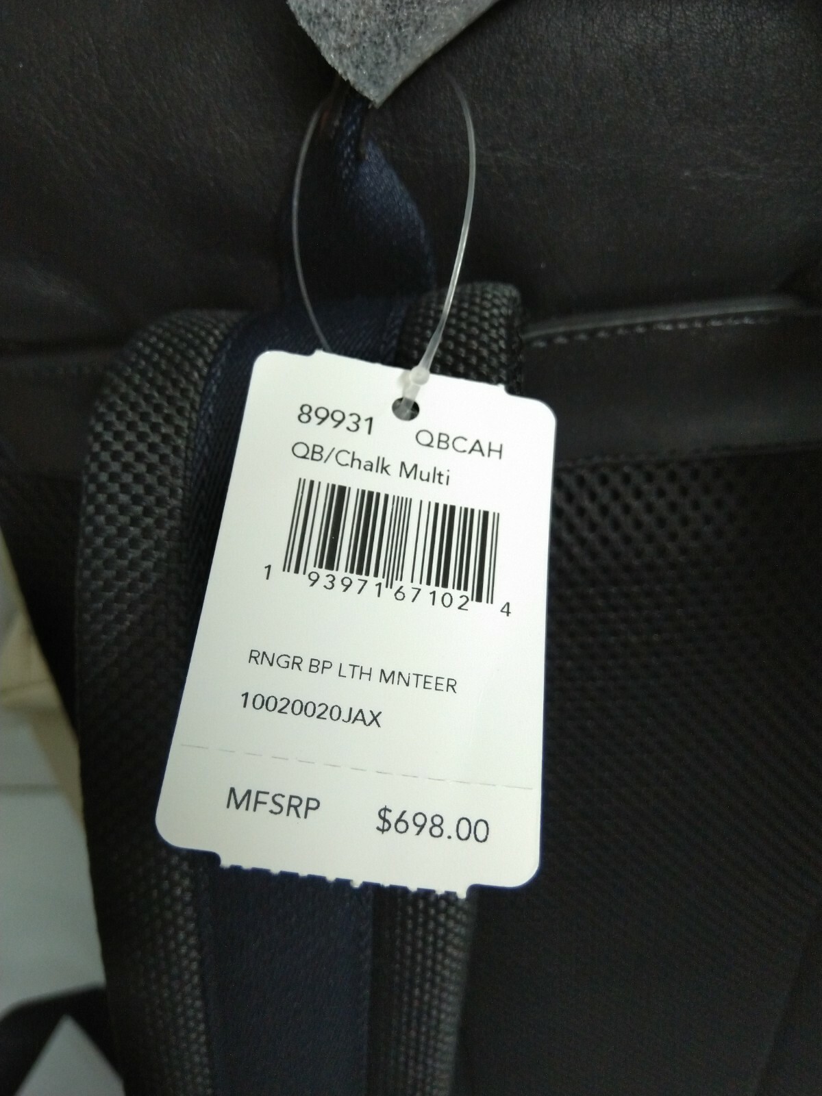 NWT Coach Ranger Chalk/Black Leather Backpack With Mountaineering ...