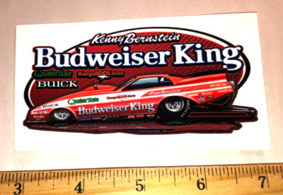 Kenny Bernstein's BUDWEISER KING Buick NHRA Racing Funny Car Sticker ...