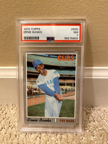 1970 Topps Chicago Cubs HOF Ernie Banks #630 PSA 7 NM | eBay