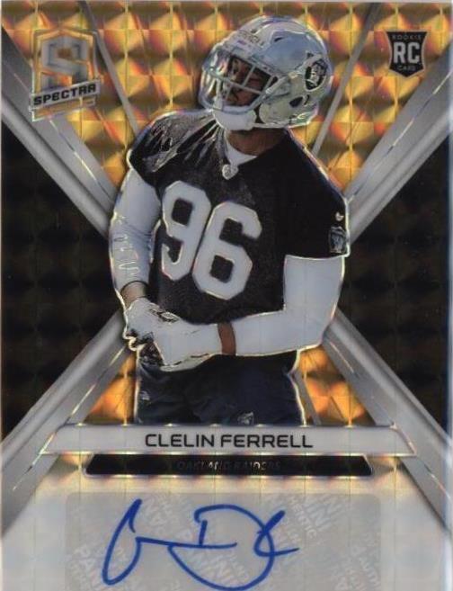 2019 Panini Spectra - Rookie Autographs Clelin Ferrell #RA-CF Neon ...