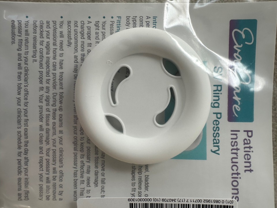 EvaCare Pessary Ring with Support – Silicone, Round or Tear-Drop Style | eBay