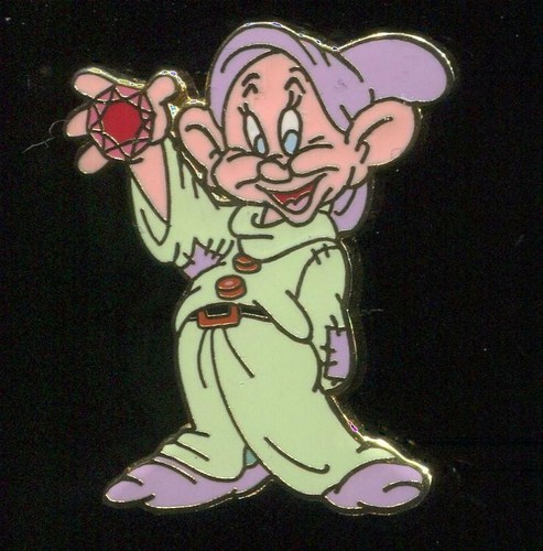 Snow White Dopey With Red Jewel Disney Pin 1704 EBay Snow White Dopey With Red Jewel Disney Pin 1704 EBay