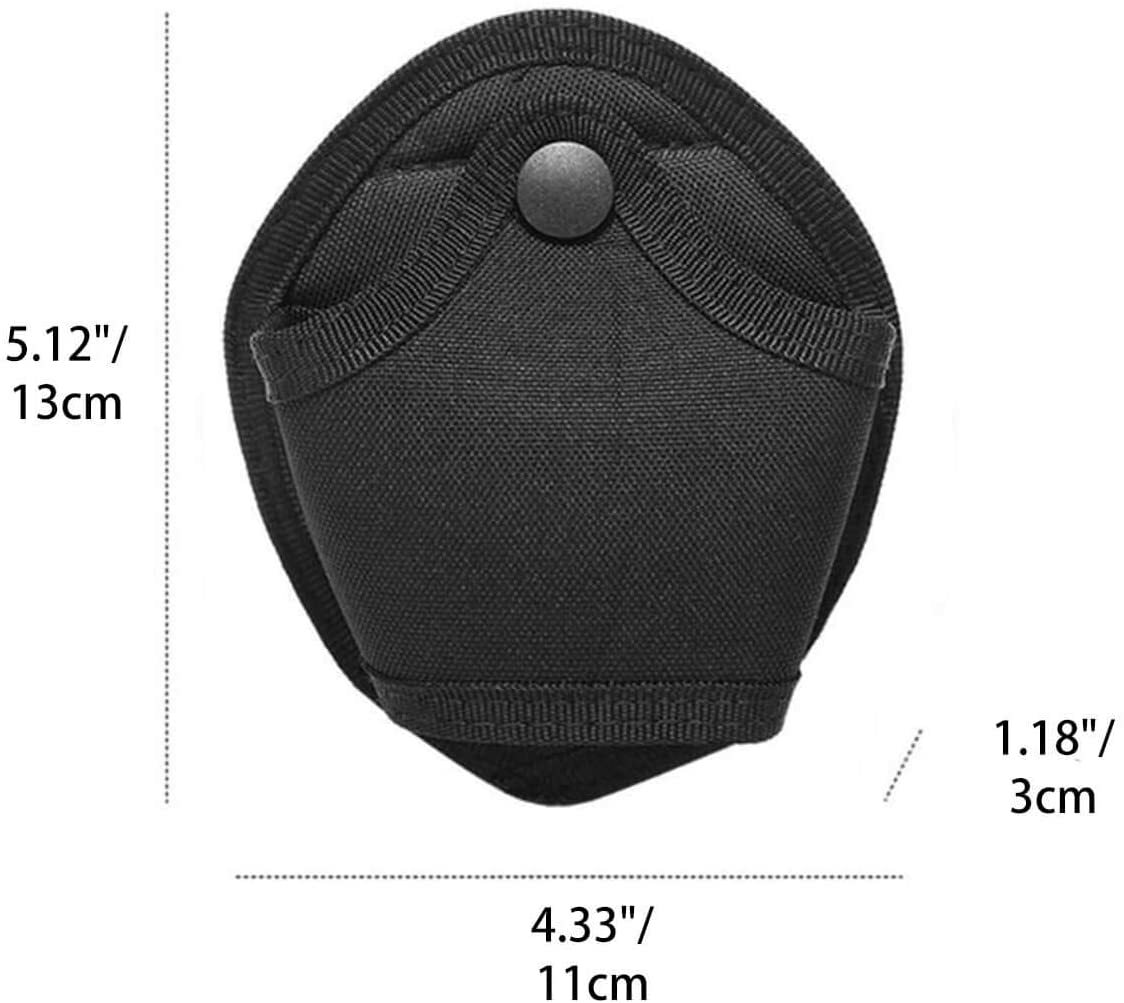 MOLLE Handcuff Case Nylon Open Top Handcuff Holder for Chain or Hinged ...