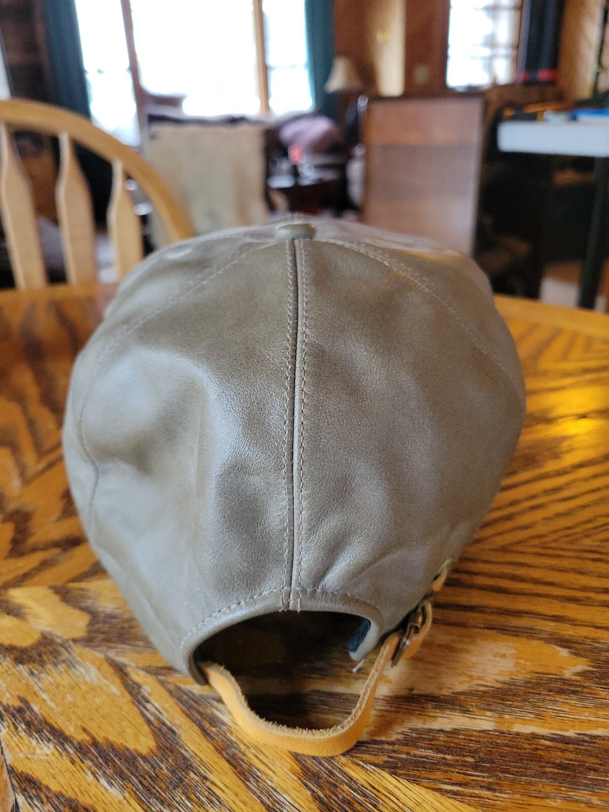 CHEVROLET - Vintage LEATHER - Baseball Cap Hat - Tan … - Gem