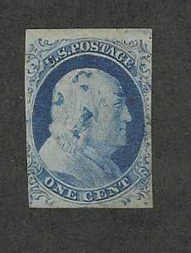 1851 1c BLUE FRANKLIN (9) CLEAR FACE $95 FREE SHIP | eBay