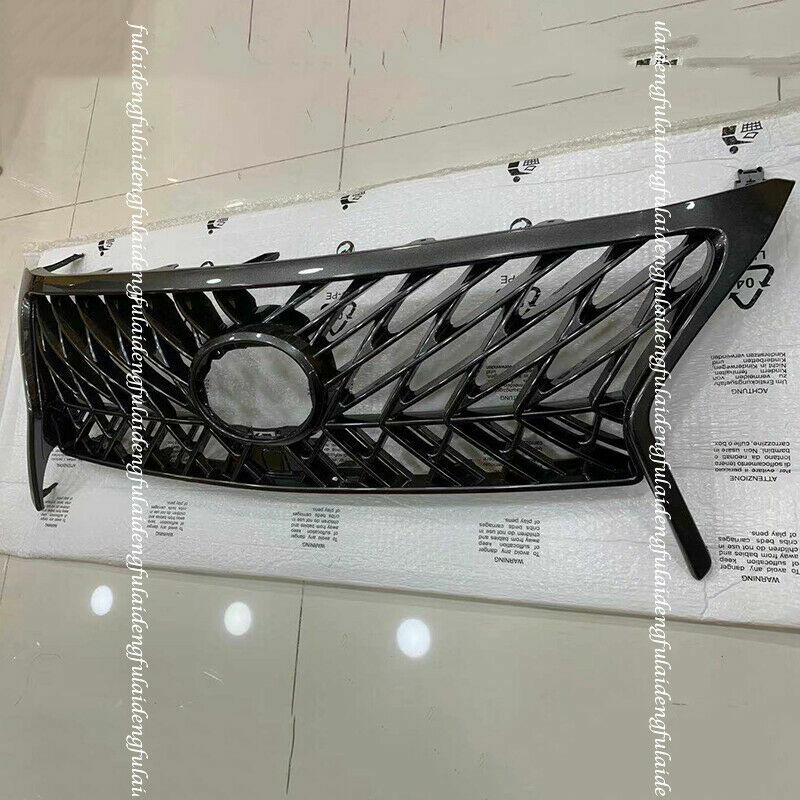 For 2013-15 LEXUS LX570 Glossy Black Grille Car Front Bumper Center ...