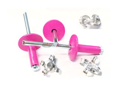 Pink 3/16" Pop Rivets Aluminum Large Head Peel Back Fasteners .125 ...