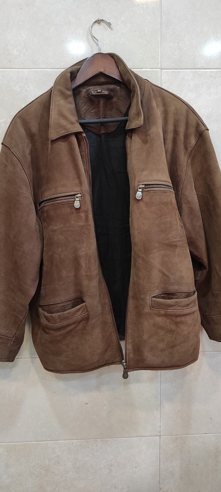 Vintage Original Trapper Leatherwear Men’s Brown Leather Jacket Size L ...