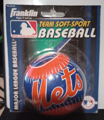 Vintage Collectible Franklin Team Soft-Sport NY Mets Baseball 1997 NEW ...