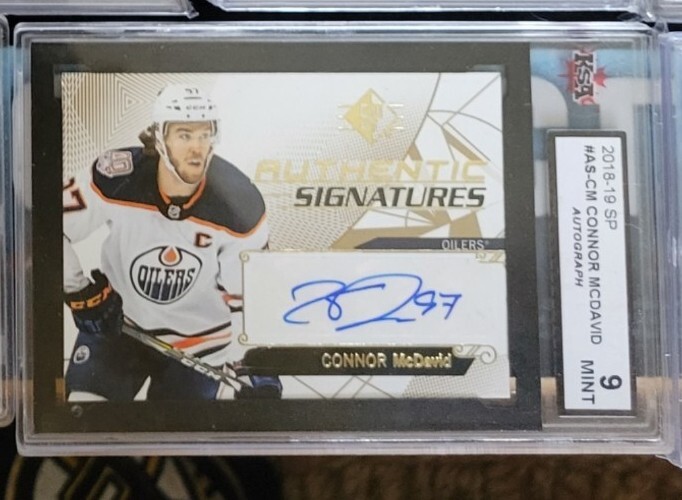 Connor McDavid Sp Authentic Signatures 2018-19 KSA 9 | eBay