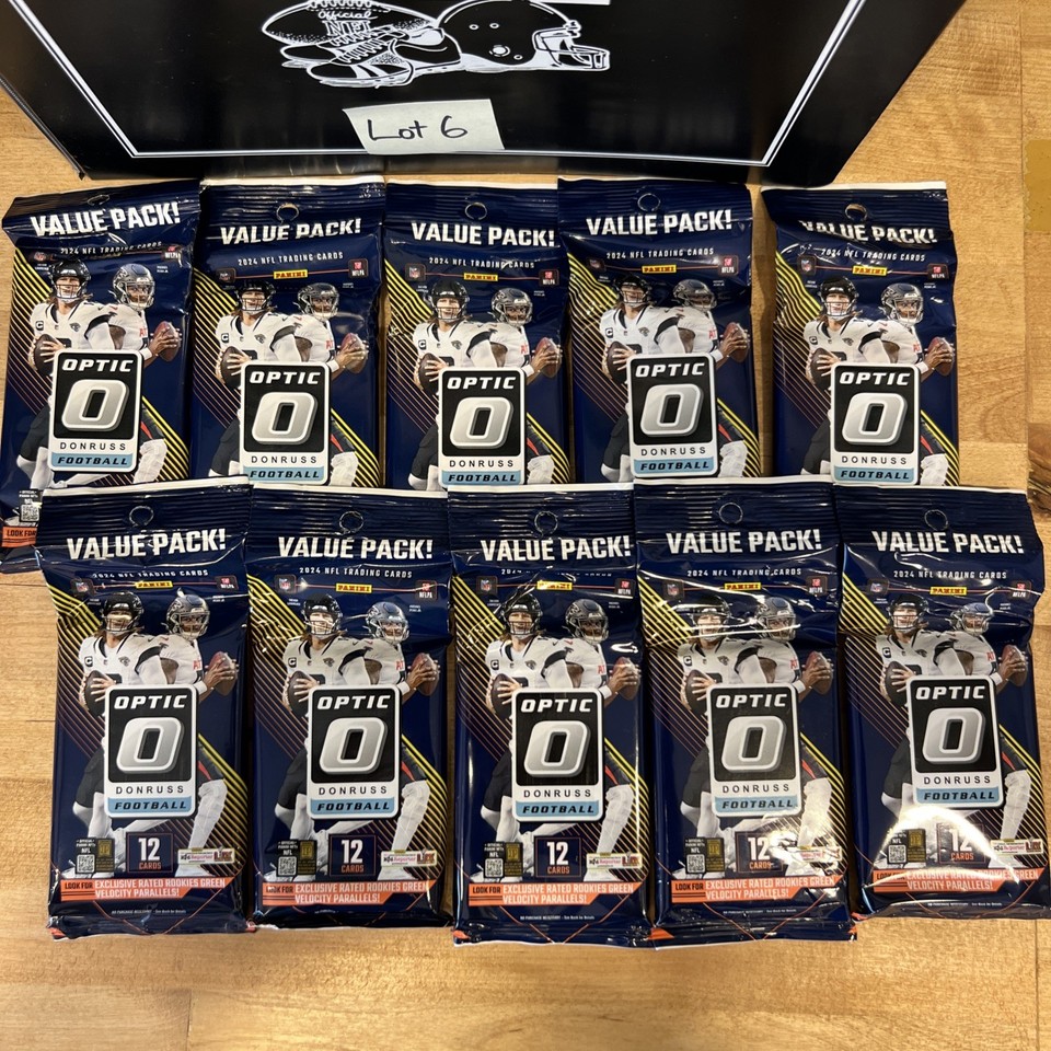 2024 Panini Donruss Optic Football NFL Value Fat Cello Packs - Lot of ...