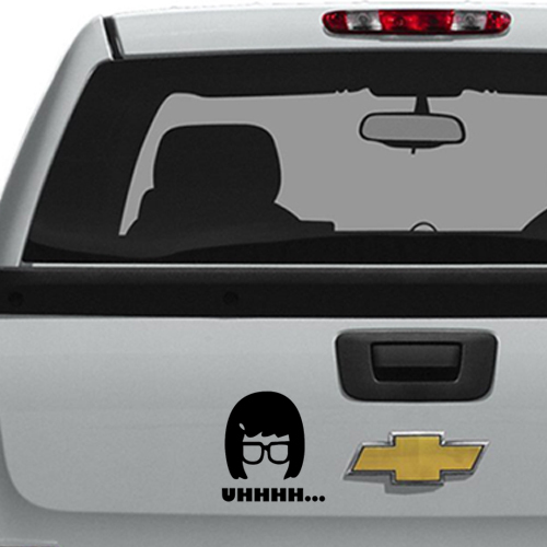 Tina Belcher Uhhh Decal Sticker for Macbook Laptop Car Window Bumper ...