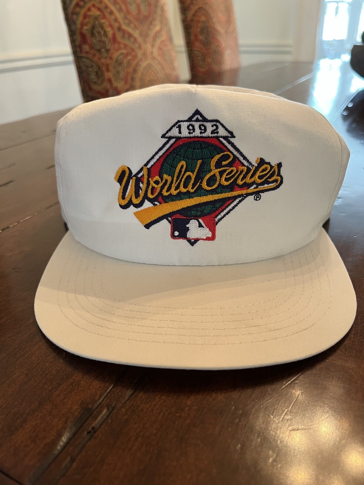 vintage 1992 world series baseball cap cbs sports White Adjustable Hat ...