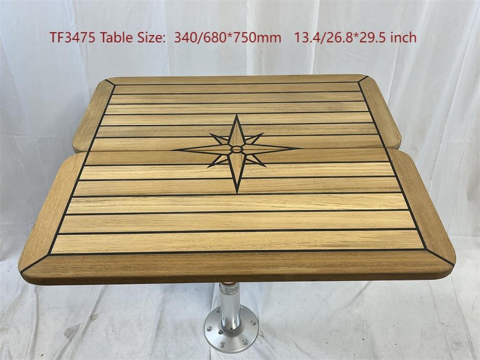Boat Folding Teak Table Top 680/340x500,680/340x750,680/340x1000mm ...