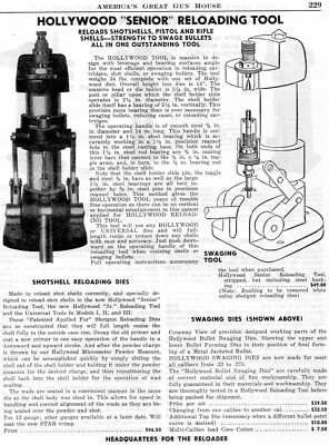 1953 Print Ad of Hollywood Senior Shotshell Pistol & Rifle Shell ...