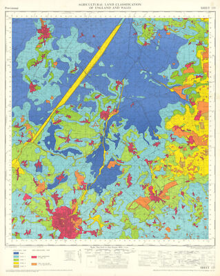 Agricultural Land Classification 135 Cambridge, Ely & The Fens 1971 old ...