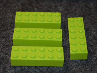 (4) 2x6 Lime Green Long Beam Brick Bricks ~ New Lego Parts ~ | eBay