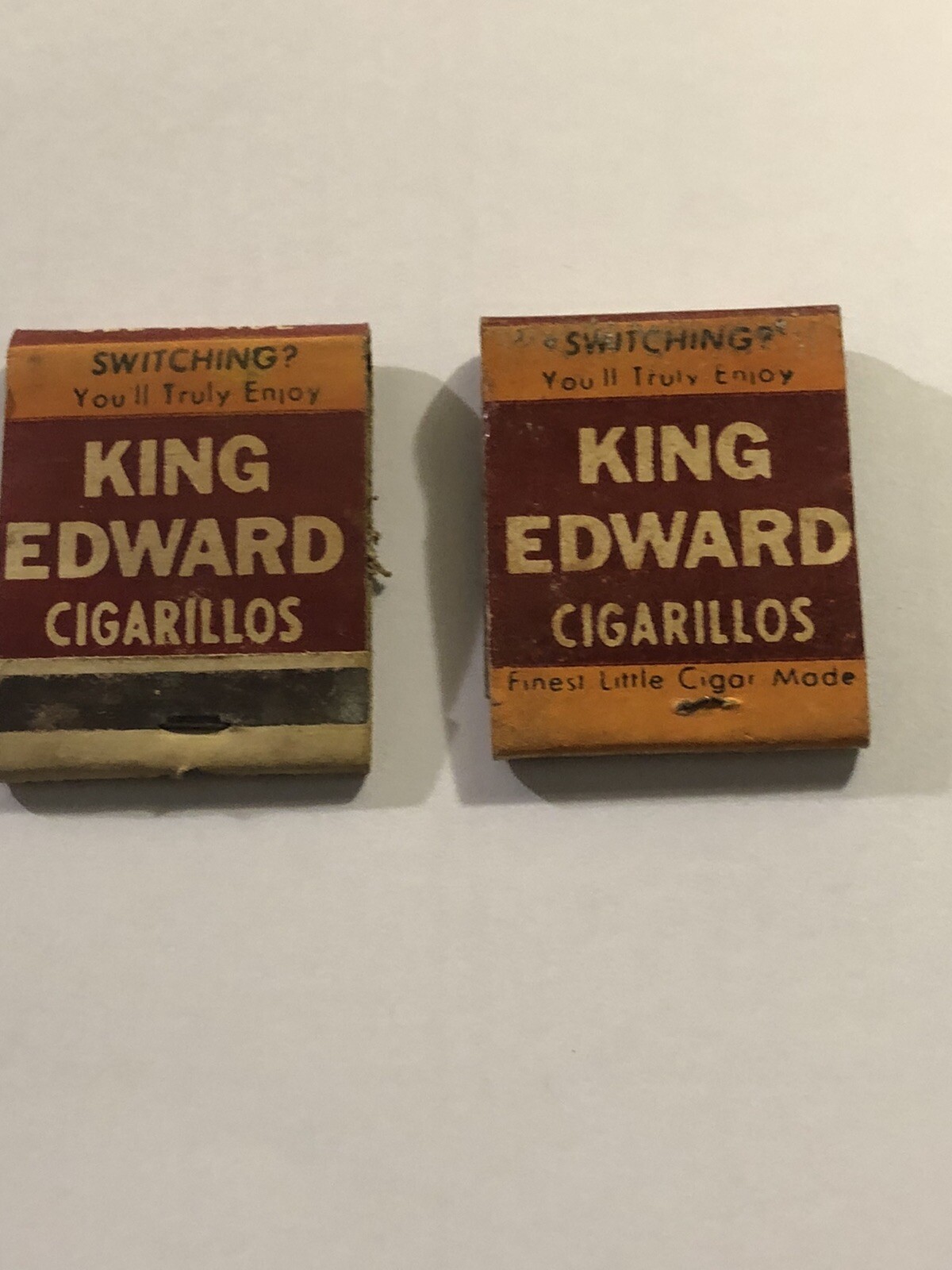 Vintage Match Cover (lot of 2) King Edward Cigarillos | eBay