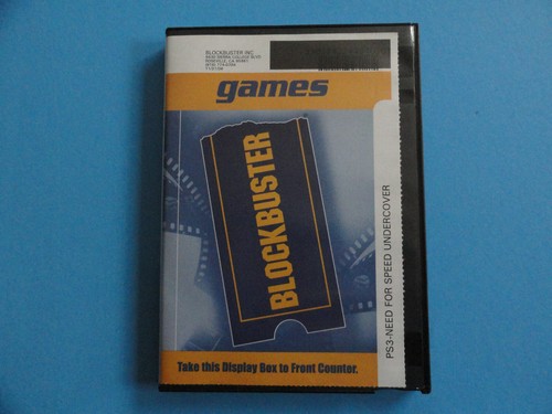PS3 NEED FOR SPEED UNDERCOVER BLOCKBUSTER VIDEO GAME RENTAL CASE | eBay