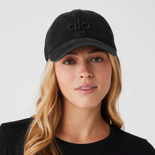 Alo Yoga District Trucker Baseball Hat Washed Off-Duty Cap – Vintage ...